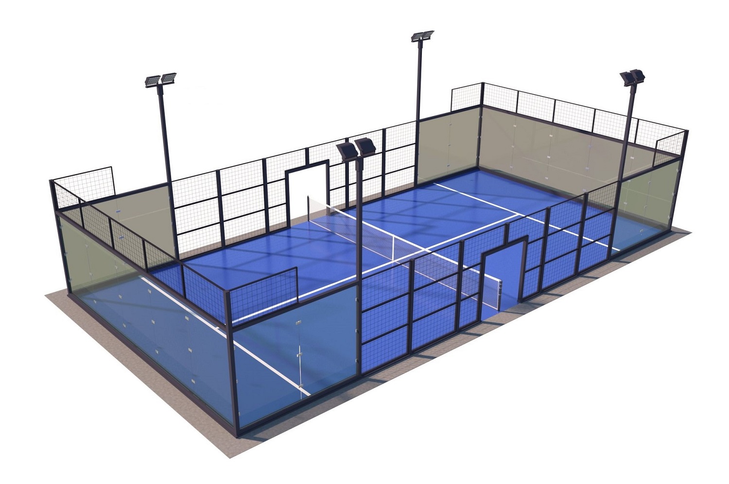 Padelbane Dou med belysning - Utendørs - 239995,- - Padelbaner ...