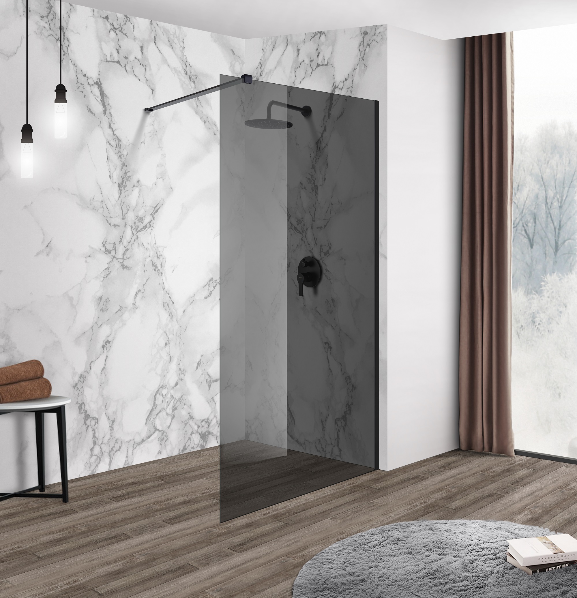 Dusjvegg Aqua - 2395,- - Dusjkabinett - Hjemfint.no