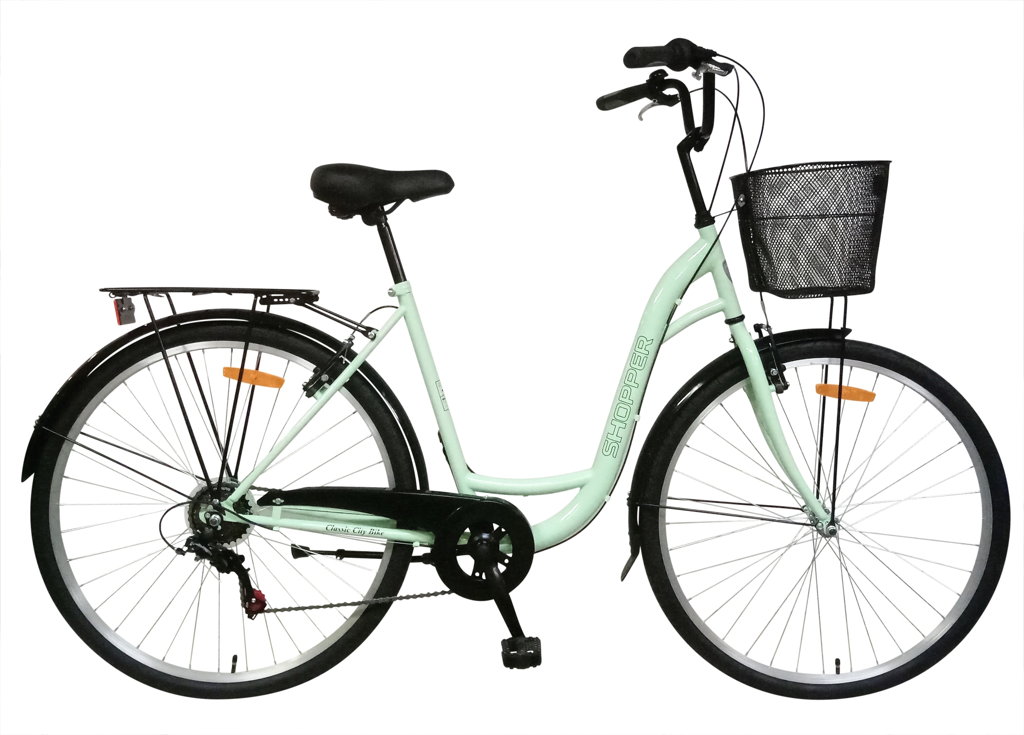 Damesykkel Shopper - 28 Pistachio 6 gir - 2895,- - Damesykler - Hjemfint.no